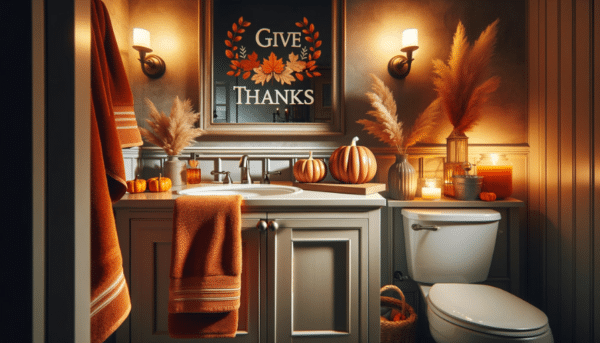 How To Make Thanksgiving Bathroom Decor | Solvermatic