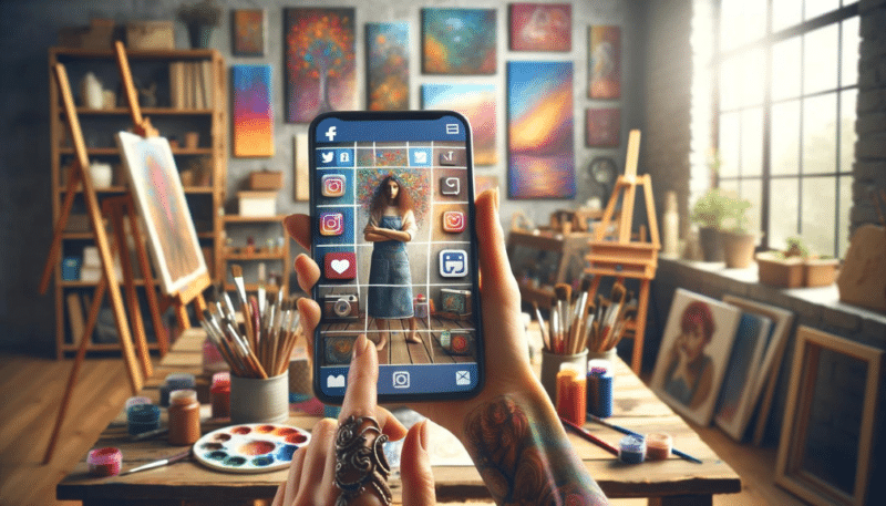 How To Use Social Media To Promote Your Art | Solvermatic